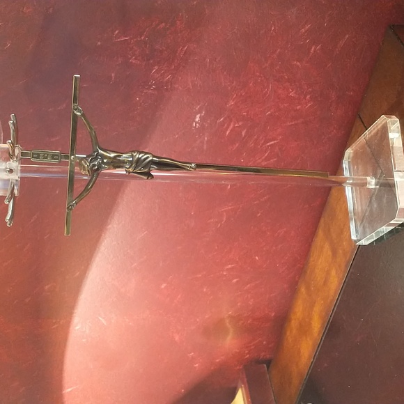 Art | Large Metal Crucifixion Jesus On The Cross Crucifix Inri ...